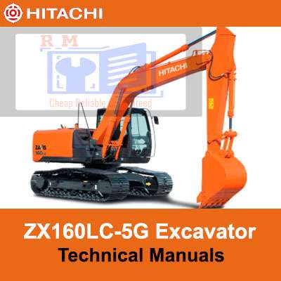 Hitachi ZX160LC-5G Technical Manual PDF Manual Download - Hitachi PDF ...